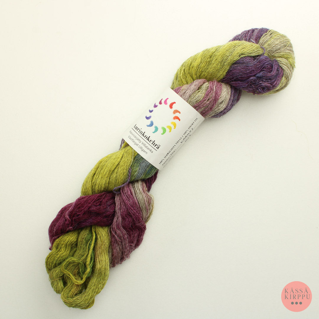 Aurinkokehrä kasvivärjätty villalanka - Kaamos – Kässä Kirppu